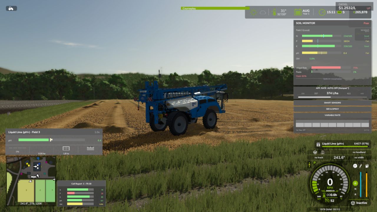 LS25 Realistic Soil & Fertilizer V2.4.0.0 Mod / LS25 Mods