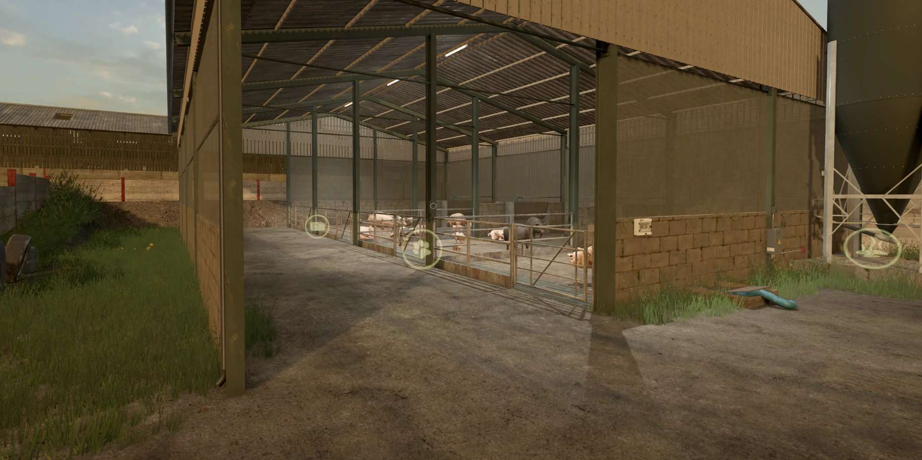 LS25 UK 4 Bay Pig Shed v1.0.0.0 Mod / LS25 Mods