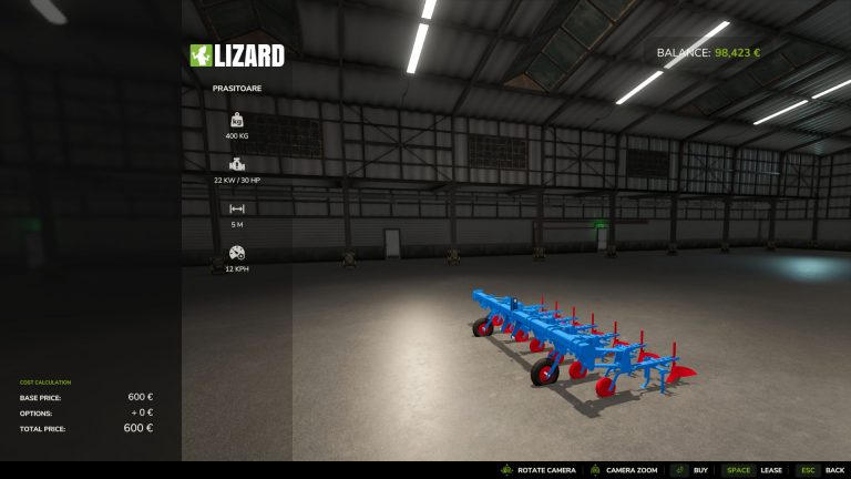 LS25 Weeder/Romanian Cultivator V1.0.0.0 Mod / LS25 Mods